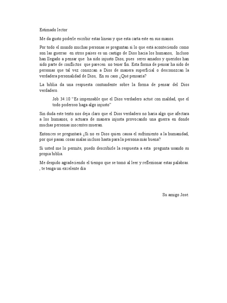 Estimado Lector | PDF | Religión y espiritualidad