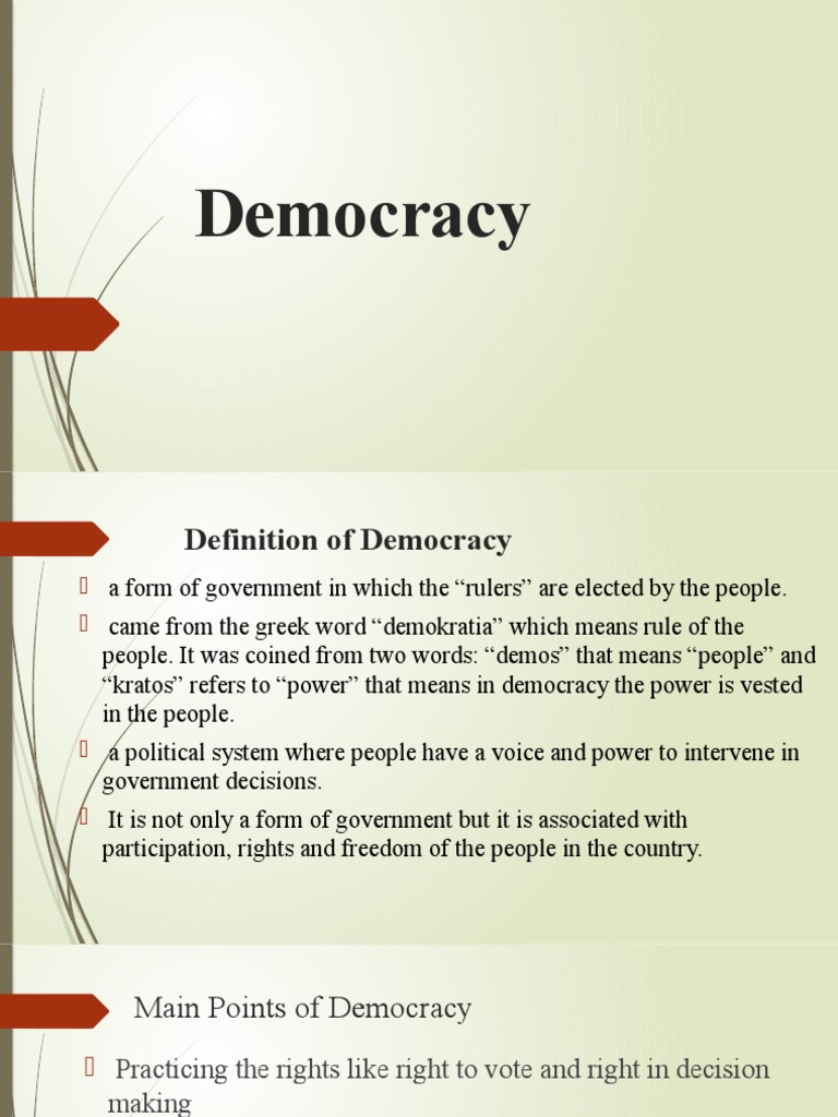 1 Democracy | PDF | Democracy | Political Ideologies
