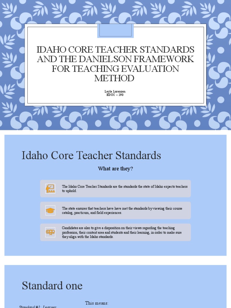 Idaho Teacher Standards | PDF | Educational Assessment | Teachers