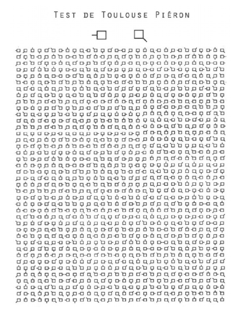Test de Toulouse-Piéron | PDF