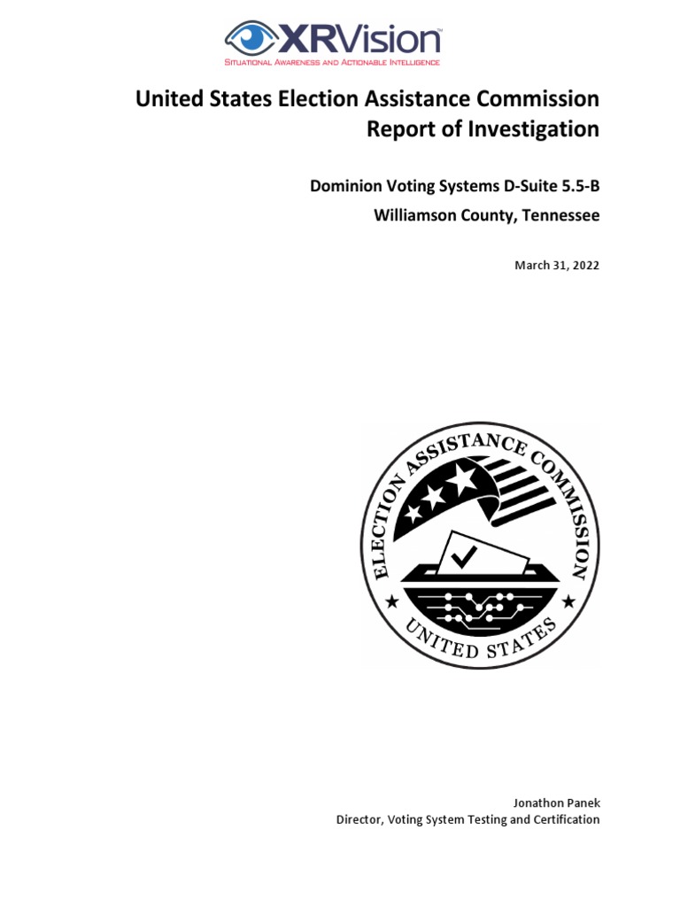 EAC Report of Investigation Dominion DSuite 5.5 B | PDF ...