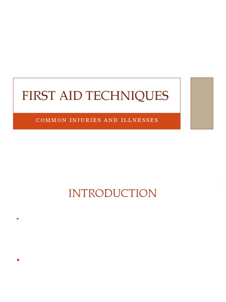 10 Basic First Aid | PDF | Dehydration | Diarrhea