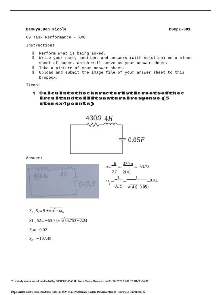 Electrical Circuits Task Performance Guide | PDF | Phase (Waves) | Physics