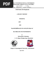 Internship Report Gtu | PDF | Html | Hyperlink
