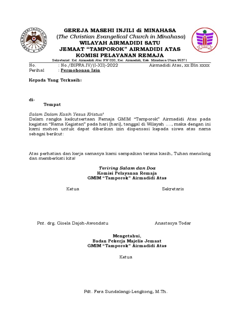 Format Surat Izin | PDF