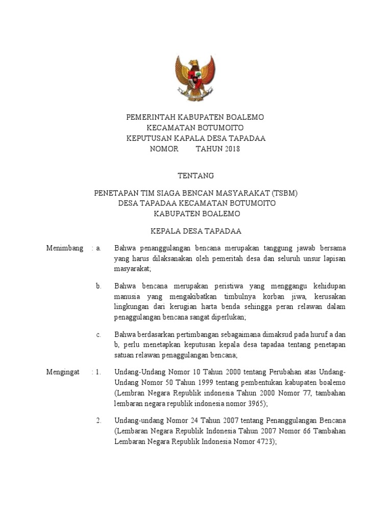 SK Relawan | PDF | Ilmu Sosial