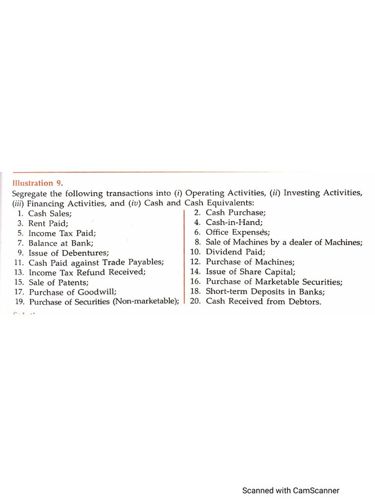 Cash Flow Imp Questions TS Grewal | PDF