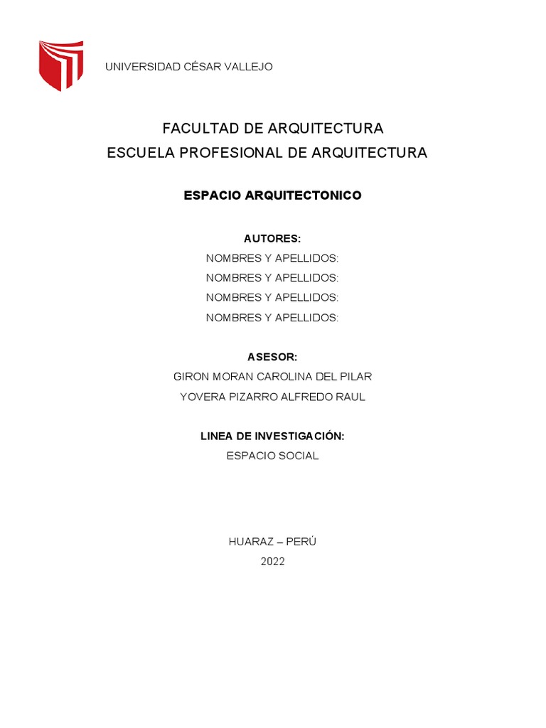 Carátula Universidad César Vallejo 2022 | PDF | Ciencias sociales ...