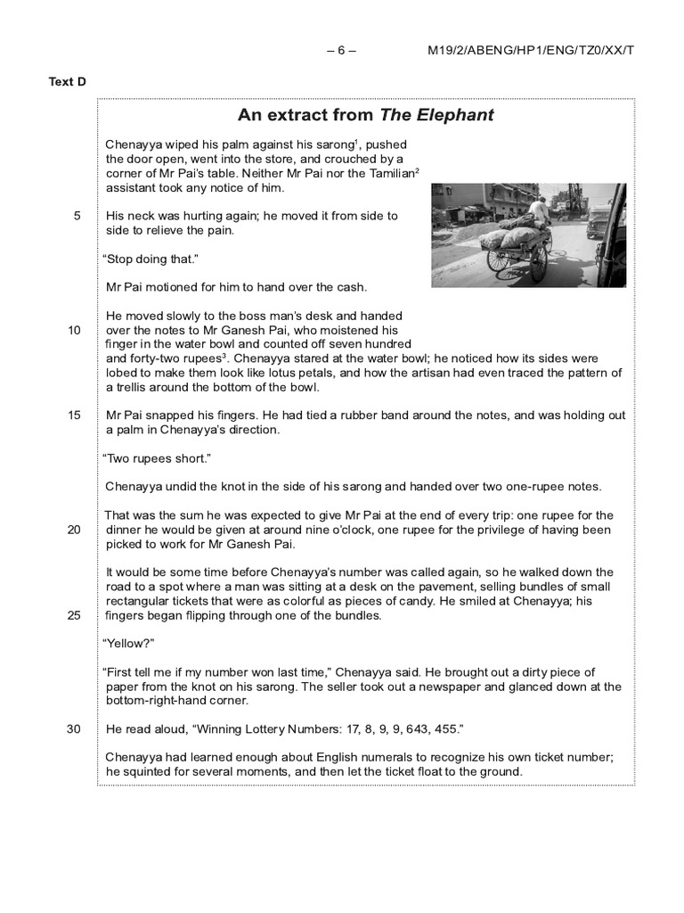 The Elephant Reading | PDF