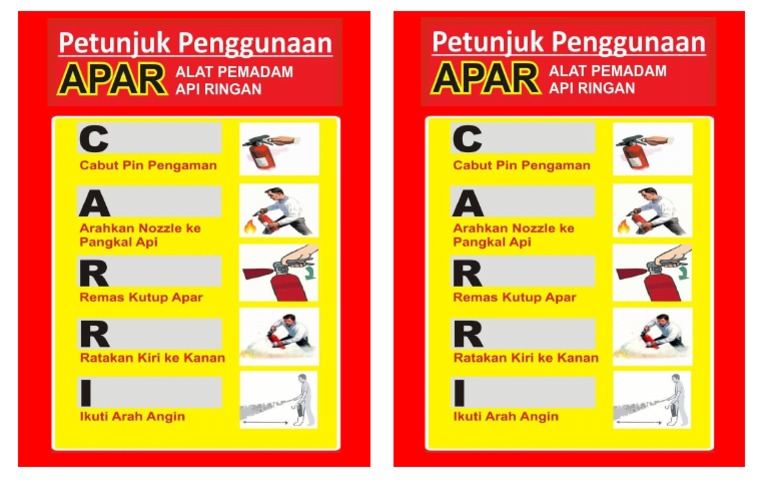 Petunjuk Penggunaan Apar | PDF