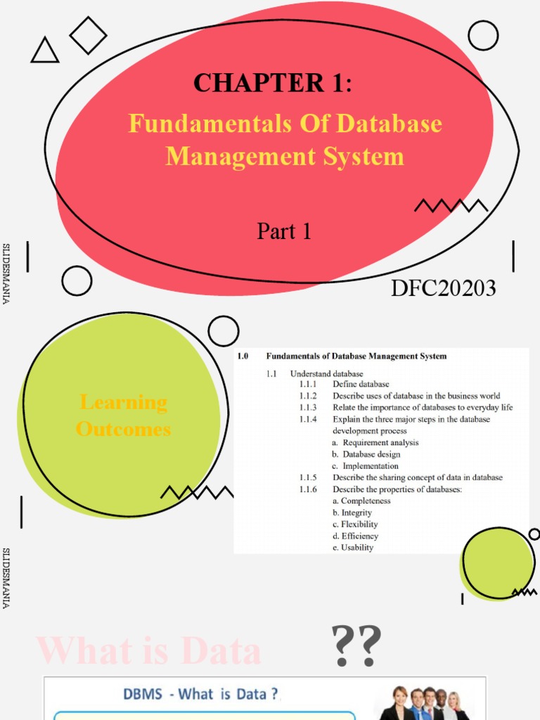 Chapter 1 - Fundamental of DB - Part 1 | PDF | Databases | Information