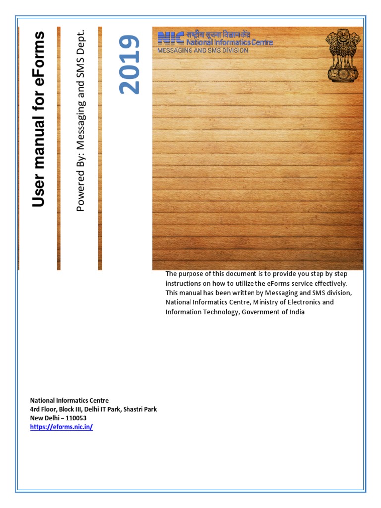 eForms User Manual | PDF | Login | Domain Name System