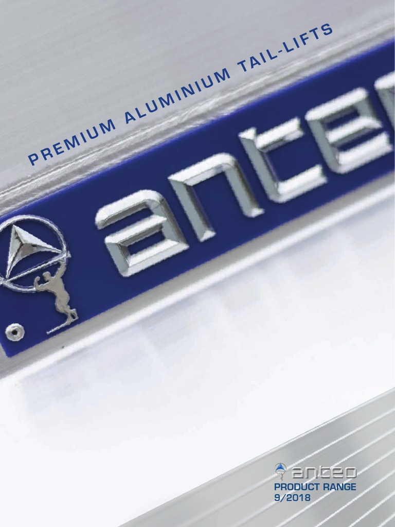 Anteo Tail Lift Range | PDF | Elevator | Vehicles