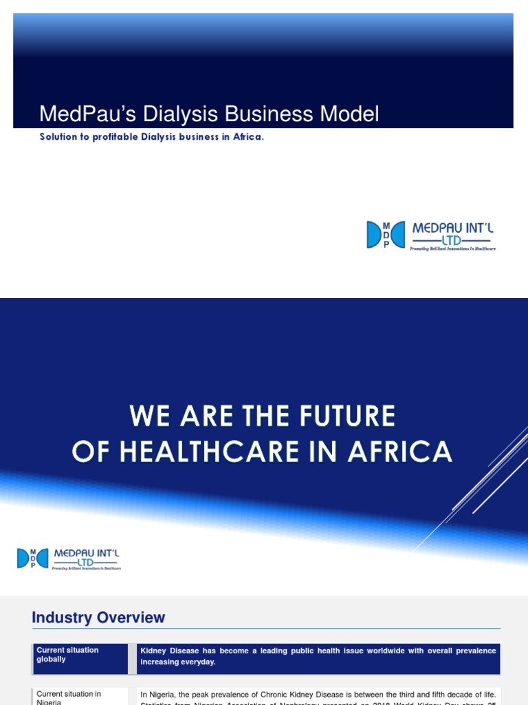 Medpau 'S Dialysis Business Model | PDF | Dialysis | Return On Investment