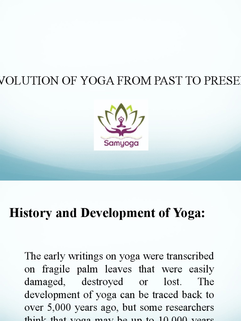 Evolution of Yoga from Ancient Origins | PDF | Yoga | Yoga Sutras Of ...