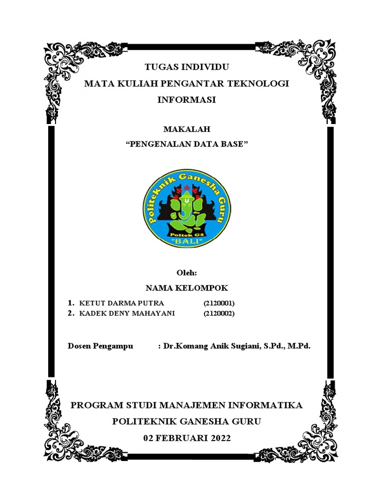 Pti - Data Base | PDF