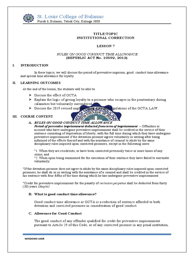 Coad 11 (Lesson 7) | PDF | Prison | Imprisonment