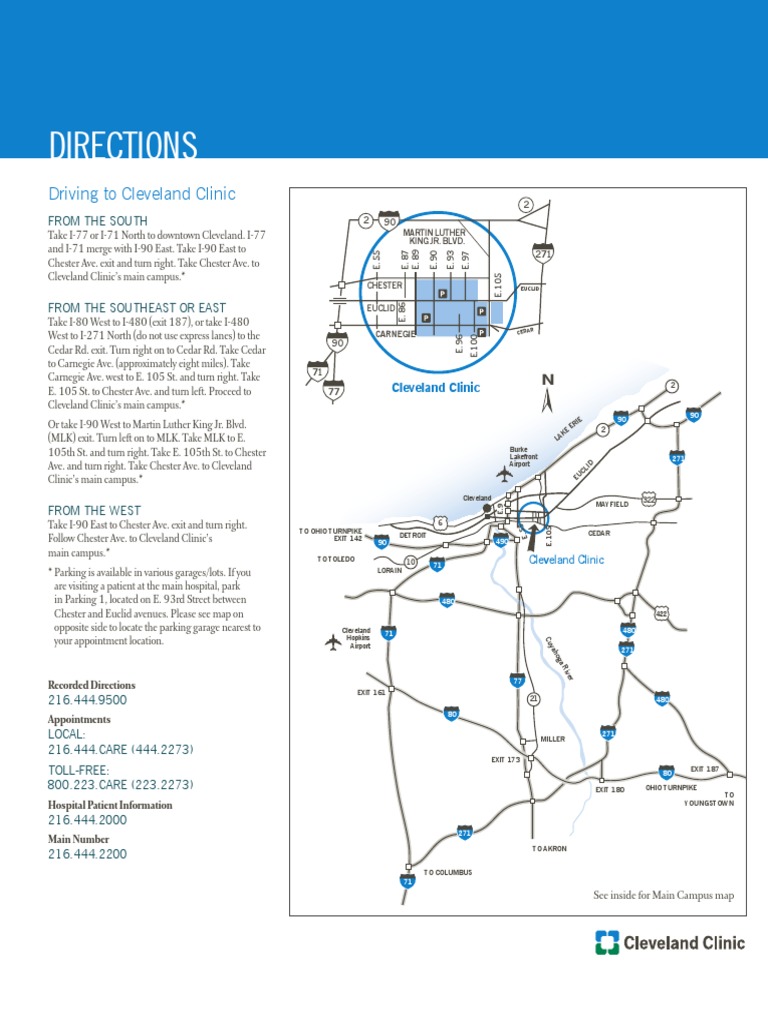 Cleveland Clinic Campus Map | Download Free PDF | Cleveland | Health Care