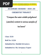 Chemistry Investigatory Project: Acidity in Tea Leaves | PDF