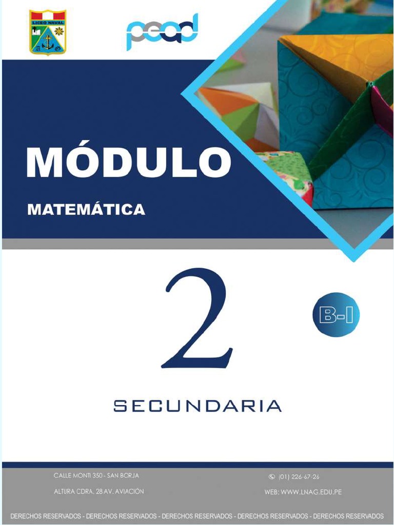 MOD MAT I Bim 2do SEC 2022 | PDF | Número racional | Matemáticas