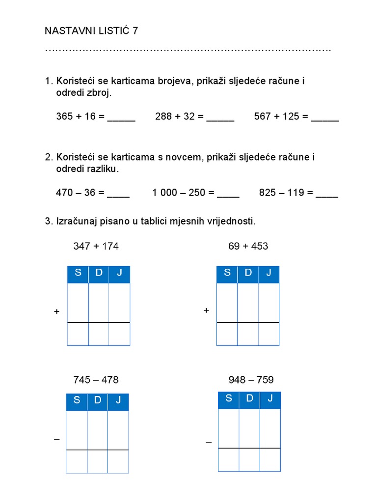 Matematika 4. Razred | PDF
