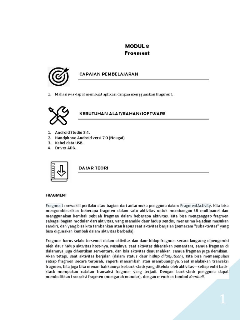 Modul 8 Praktikum Pemrograman Mobile | PDF