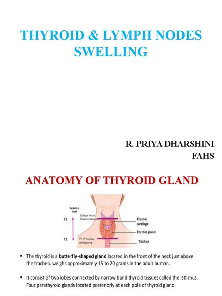 Thyroid & Lymph Nodes | PDF | Lymph Node | Lymphatic System