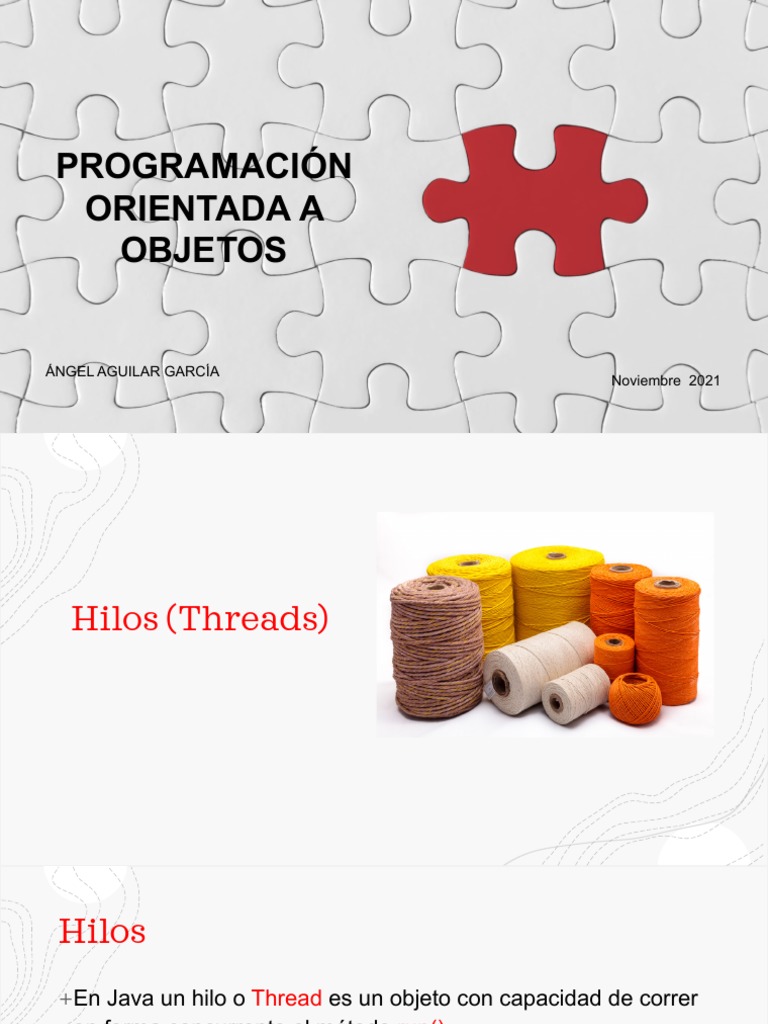 Hilos | PDF | Hilo (Computación) | Java (lenguaje de programación)