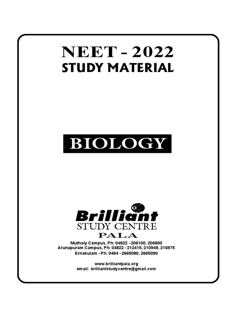 NEET - 2022: Biology | PDF | Leaf | Root