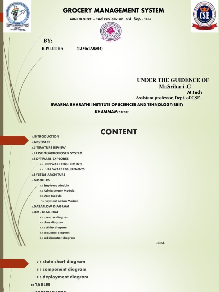 Grocery Management System | PDF