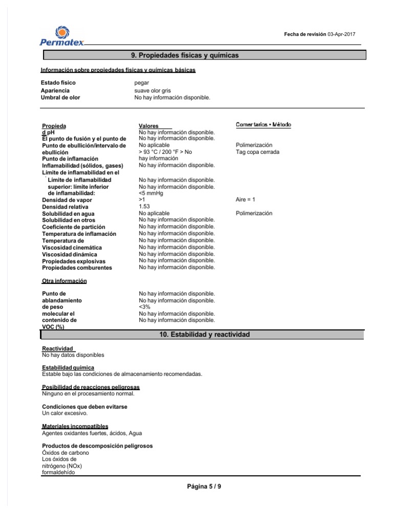 Qdoc - Tips - Msds Versachem Mega Grey | PDF | Agua | Química