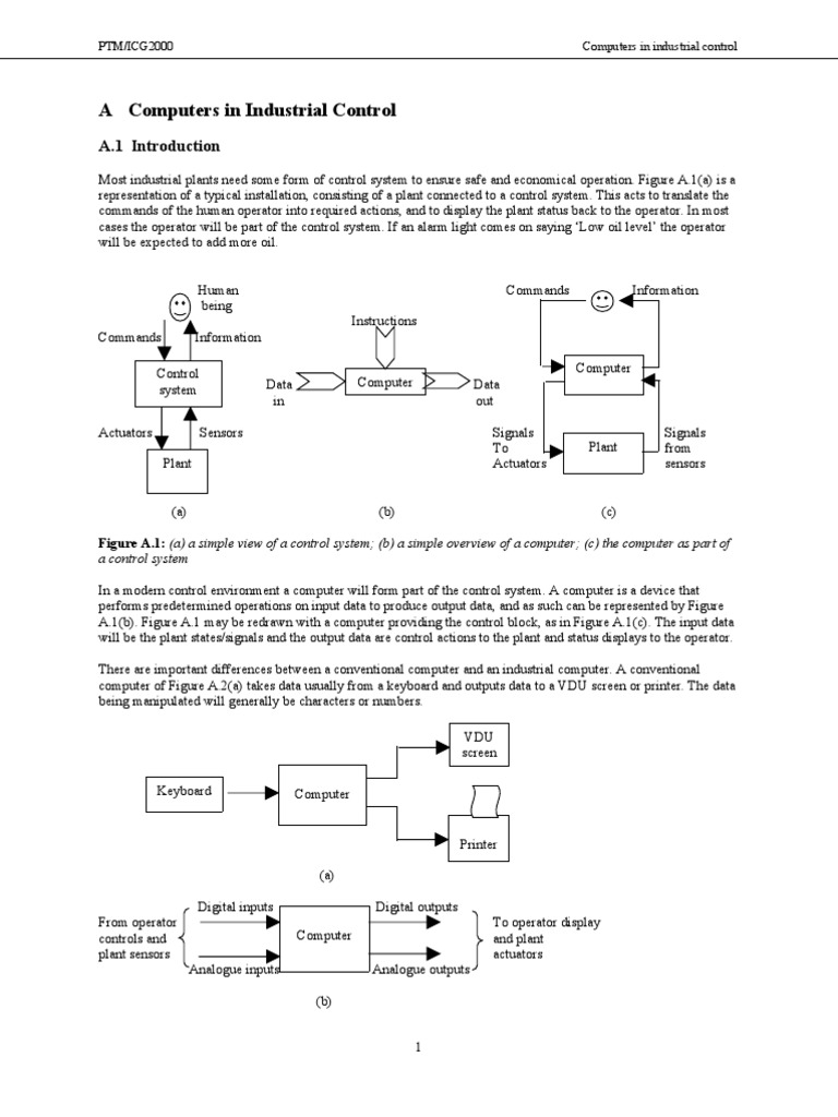 A Computers In Industrial Control Pdf Control Theory Programmable
