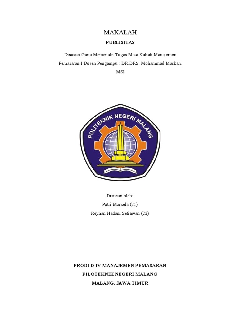 Pemahaman dan Contoh Publisitas | PDF