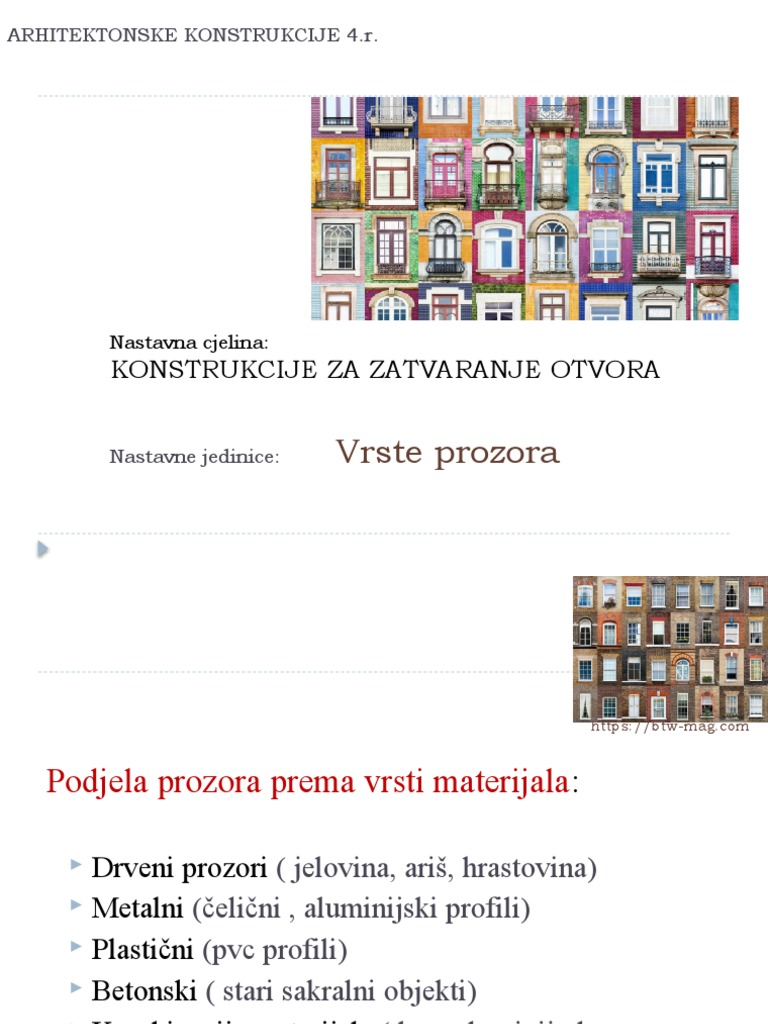 2-4 Prozori Vrste | PDF