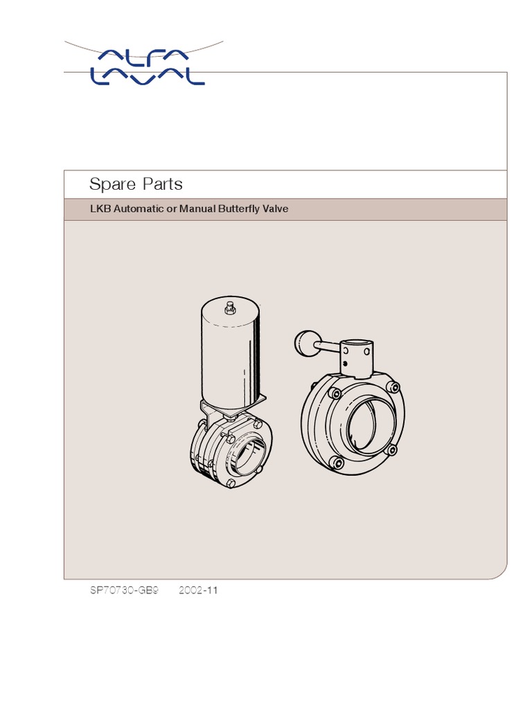 Butterfly Valves LKB Parts | PDF | Valve | Piston