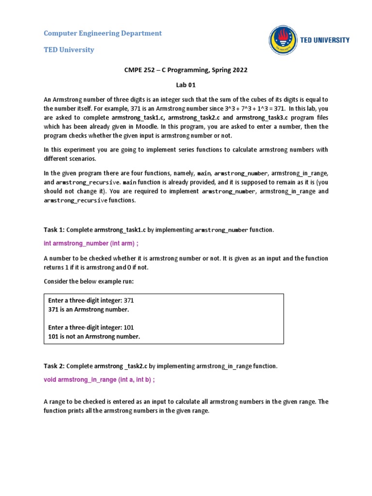 CMPE 252 - Lab01 - 2022S - v1 | PDF