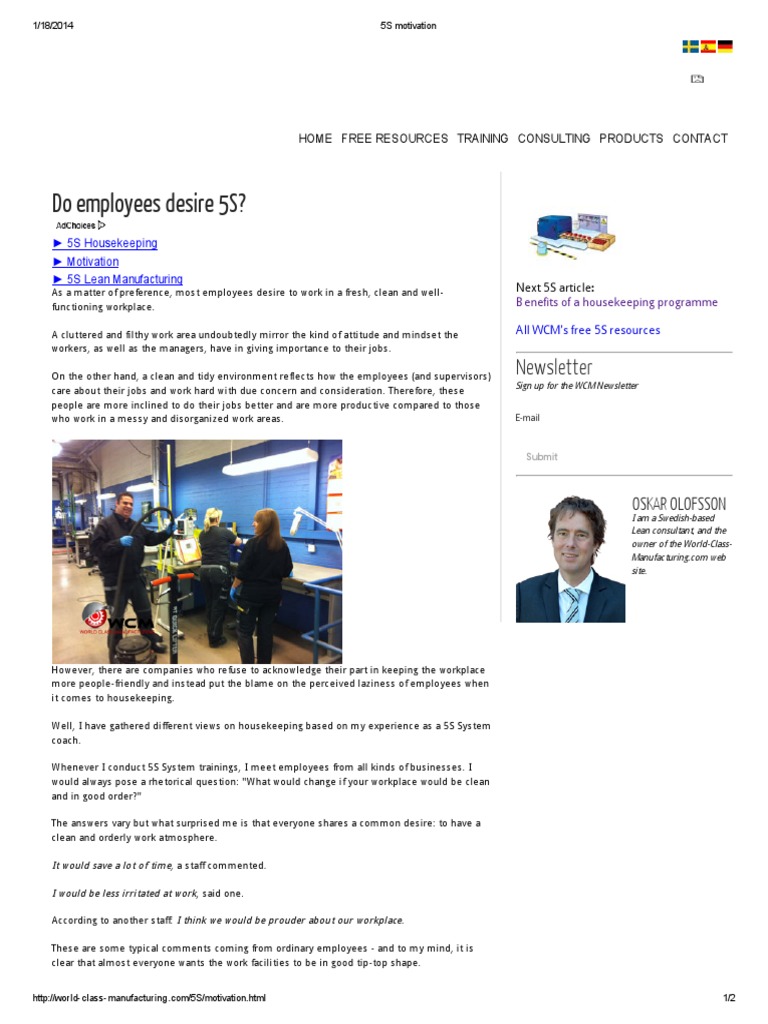 5S Motivation | PDF | Motivational | Motivation