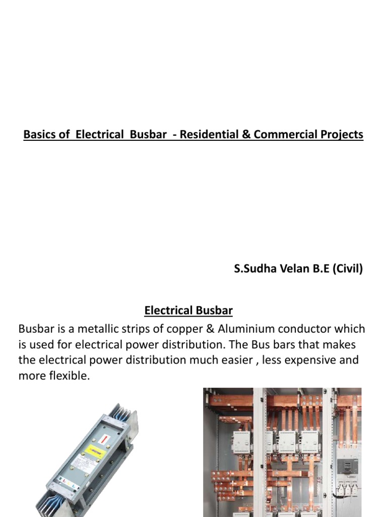 Basics of Electrical Busbar - Residential & Commercial Projects ...
