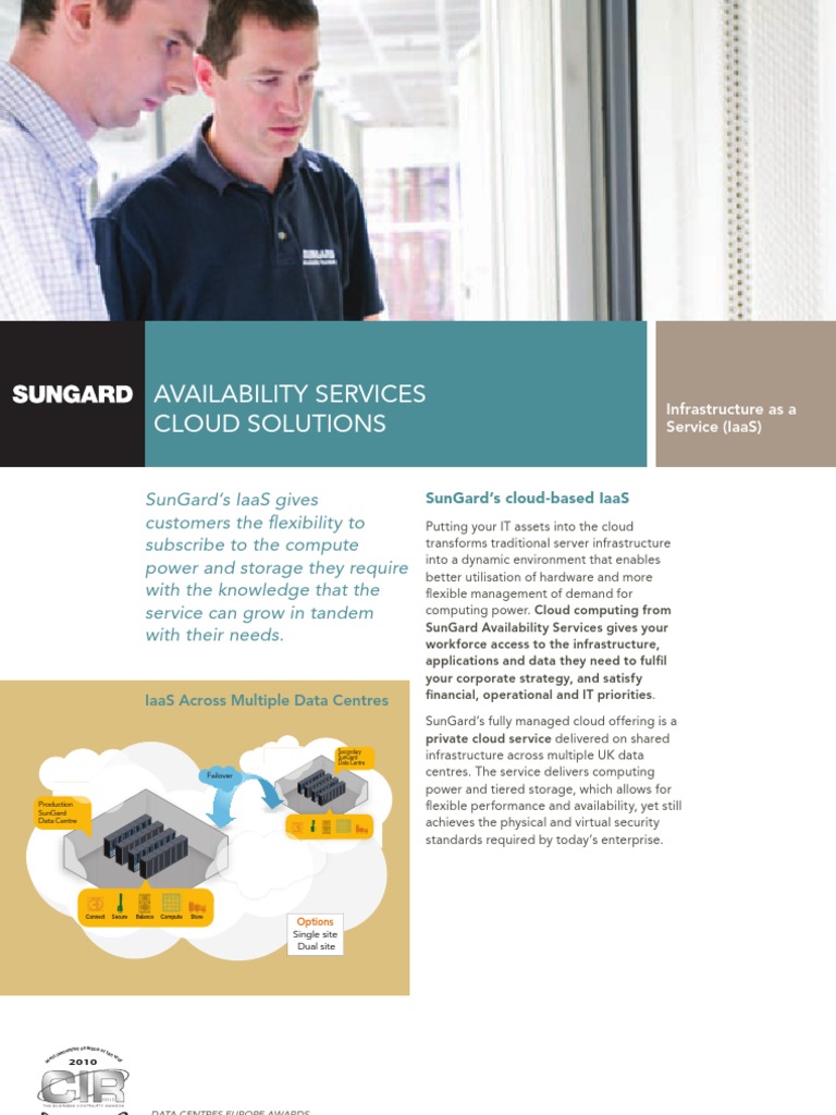 SunGard Cloud Solutions IaaS Brochure | PDF | Data Center | Cloud Computing