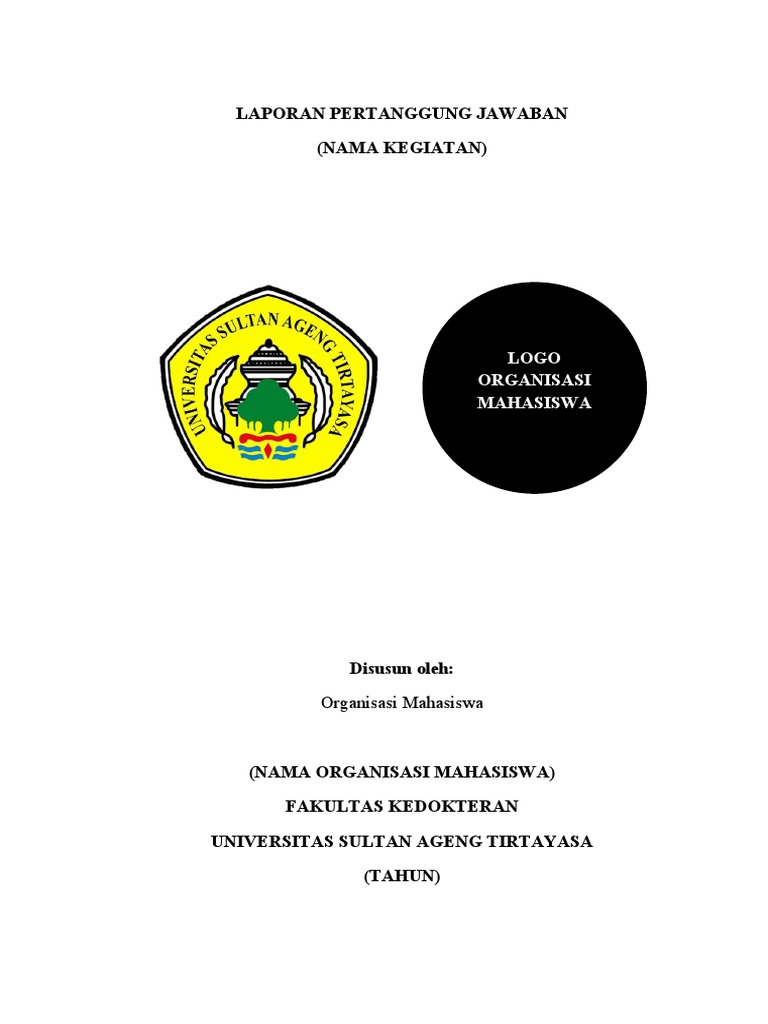 Format LPJ Sidang Akhir DPM FK | PDF