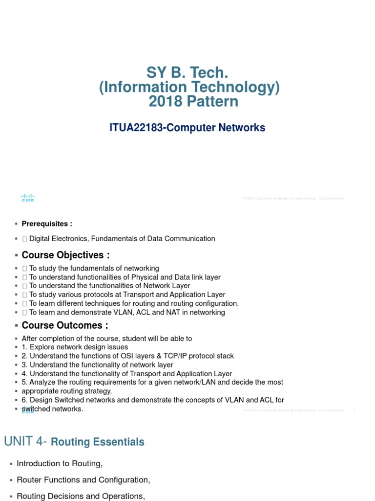 CN Unit 4 | PDF | Computer Network | Router (Computing)