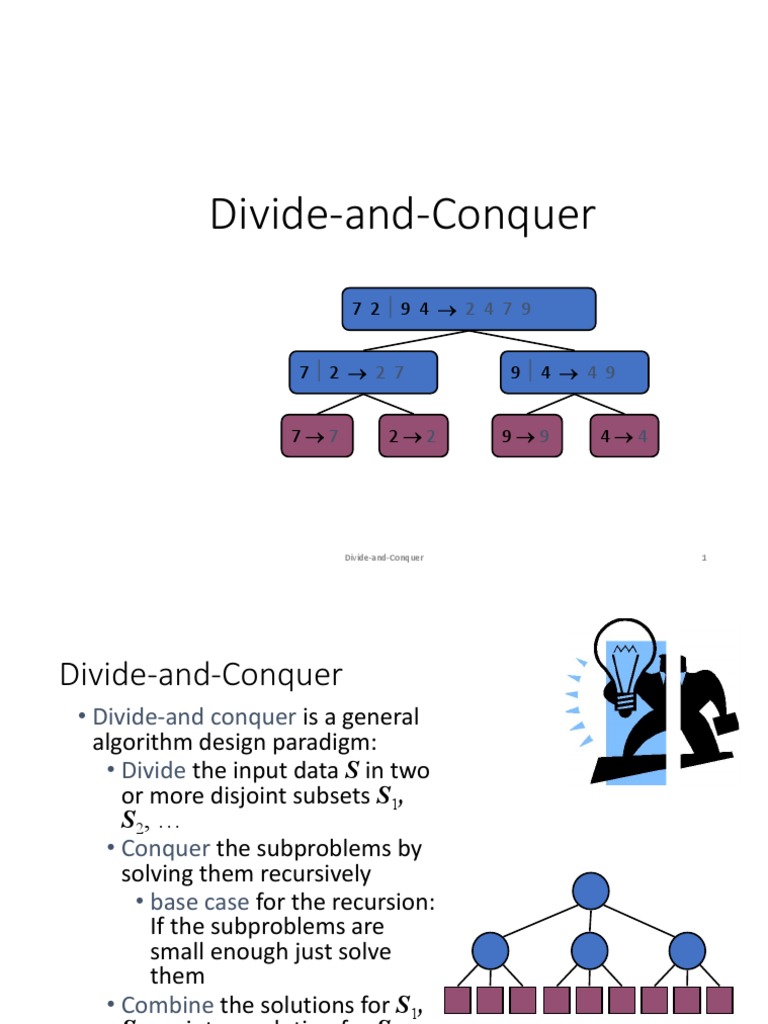 Lect 7 Divide and Conquer 21042022 092807pm | PDF | Recurrence Relation ...