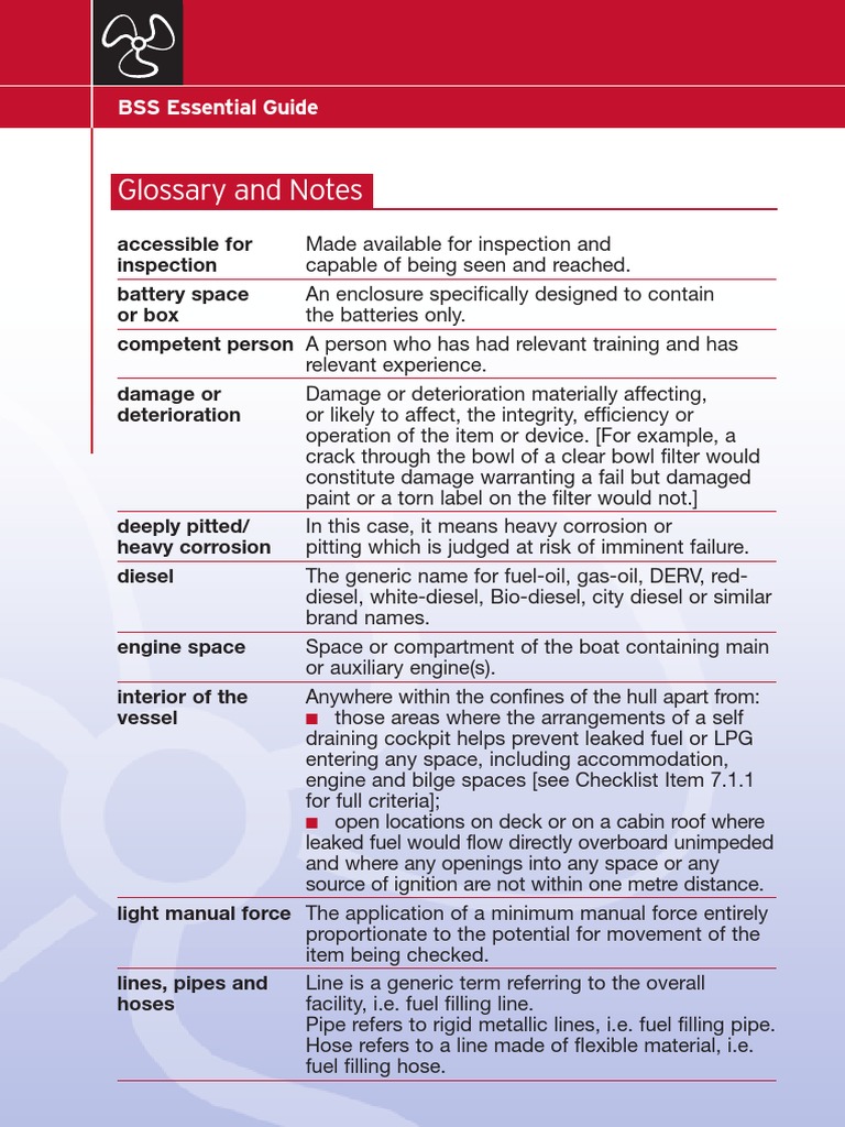Glossary and Notes: BSS Essential Guide | PDF | Liquefied Petroleum Gas ...