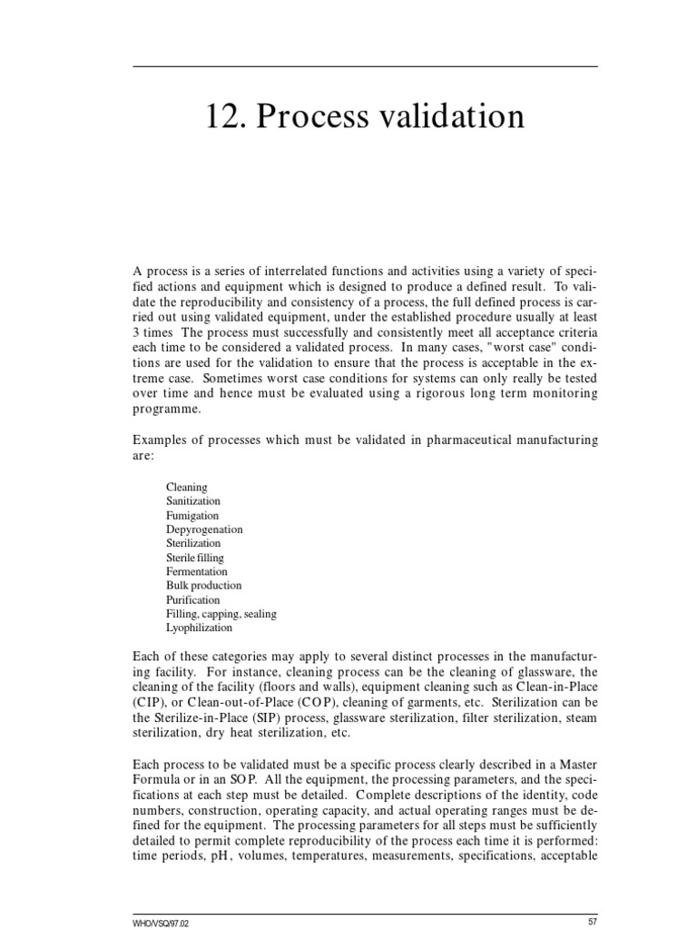 Process Validation Protocol | Verification And Validation | Specification (Technical Standard)