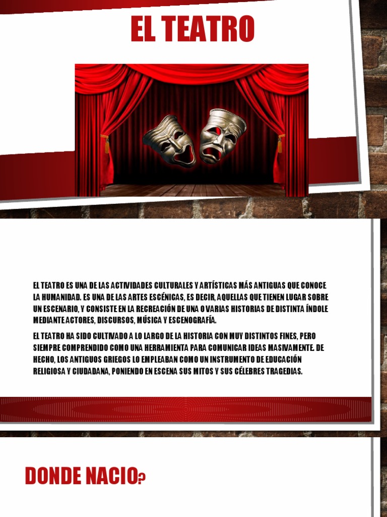 El Teatro 1 | PDF | Teatro
