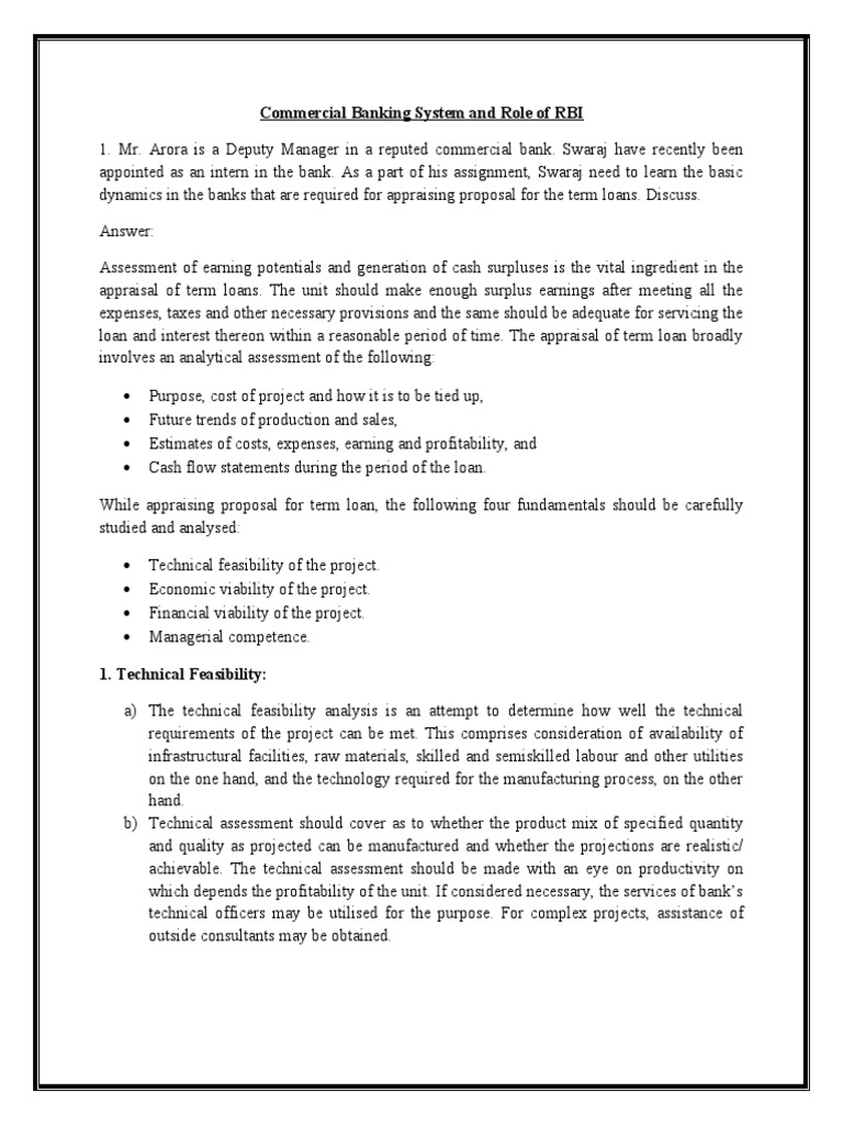 Commercial Banking System and Role of RBI | PDF | Saving | Banks