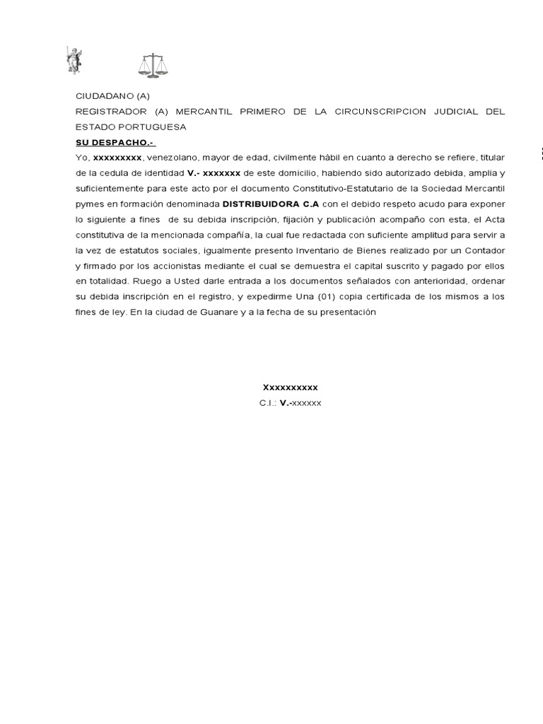 Pyme Acta Constitutiva | PDF | Compartir (Finanzas) | Bancos