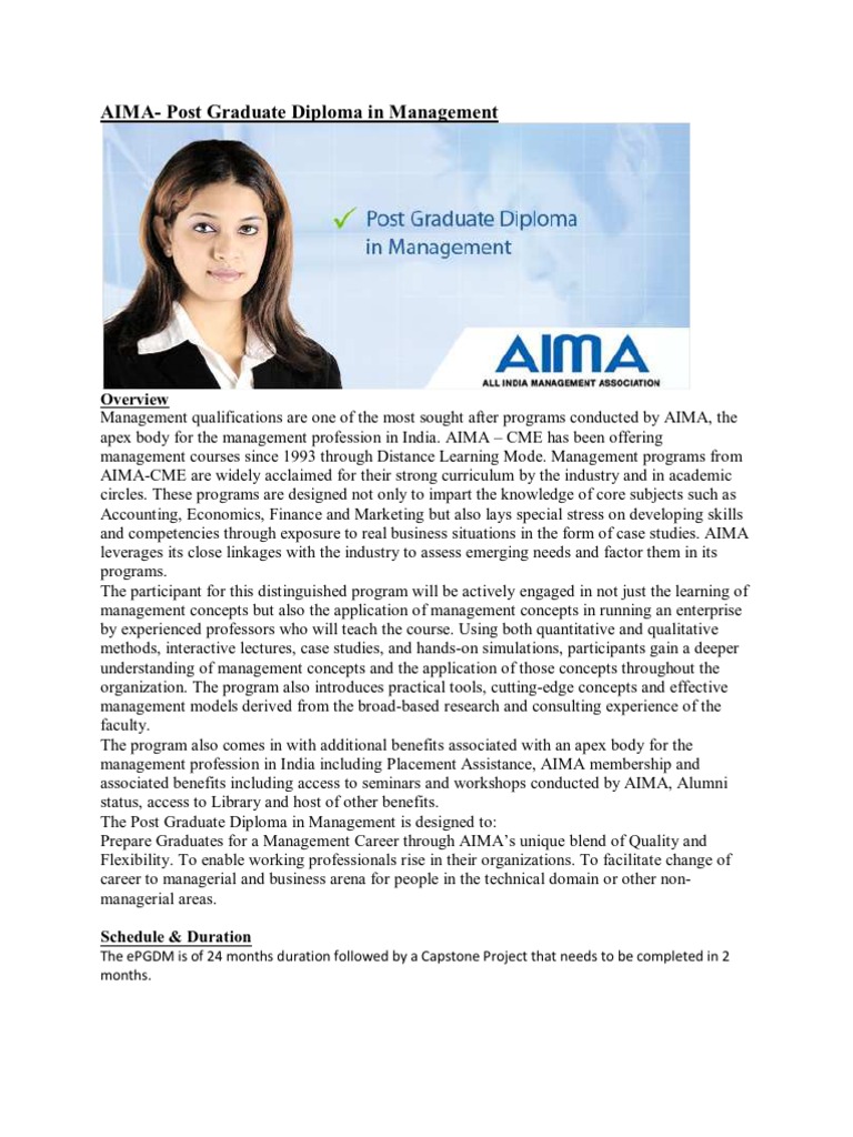 AIMA | PDF | Payments | Curriculum
