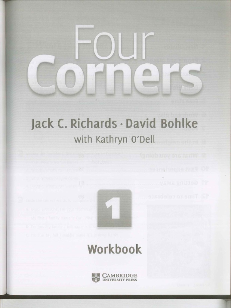 Four Corners 1 Workbook Overview | PDF