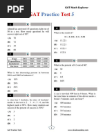 GAT GENERAL TEST Sample 1 Questions: (Quantitative) | PDF | Triangle | Area